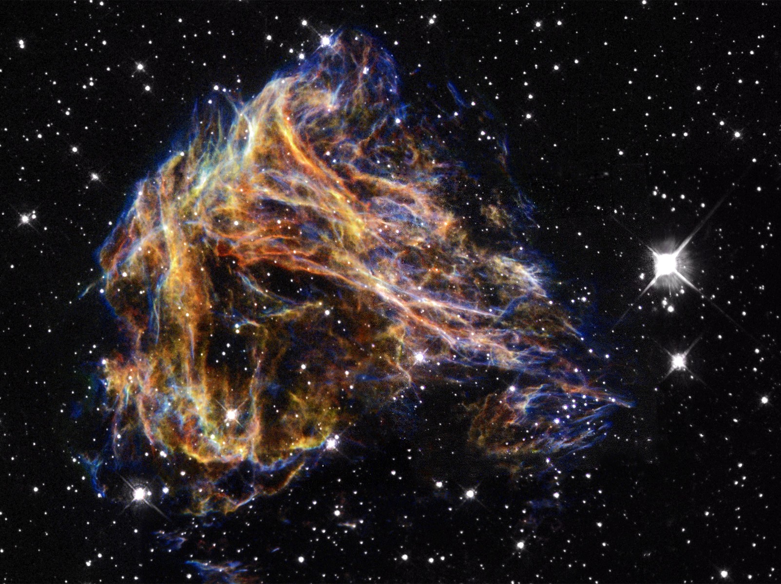 StereoMan Supernova Remnant N49 In Large Magellanic Cloud StereoMan Supernova Remnant N49 In Large Magellanic Cloud